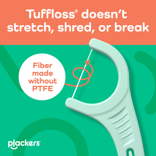 Plackers® Micro Line® Floss Picks - Intense Mint, Floss Fiber Made Wit