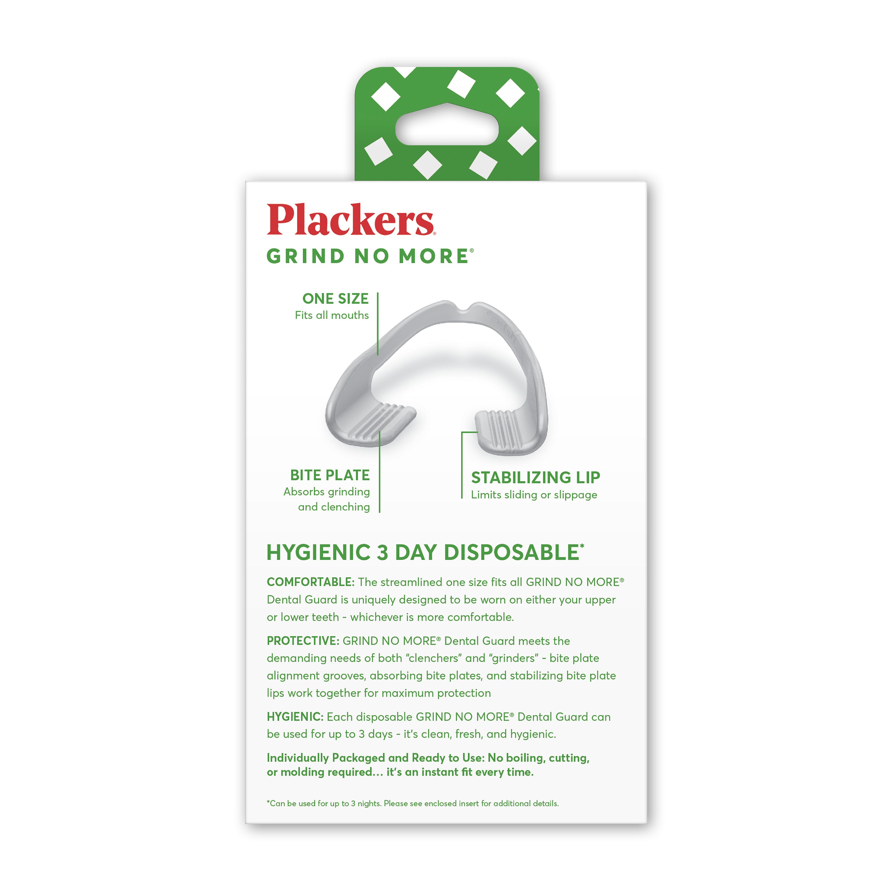 Grind No More® Dental Guard – Plackers